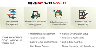 ERP on AWS Amazon Cloud: FusionFox Swift on Monthly Subscription | PDF