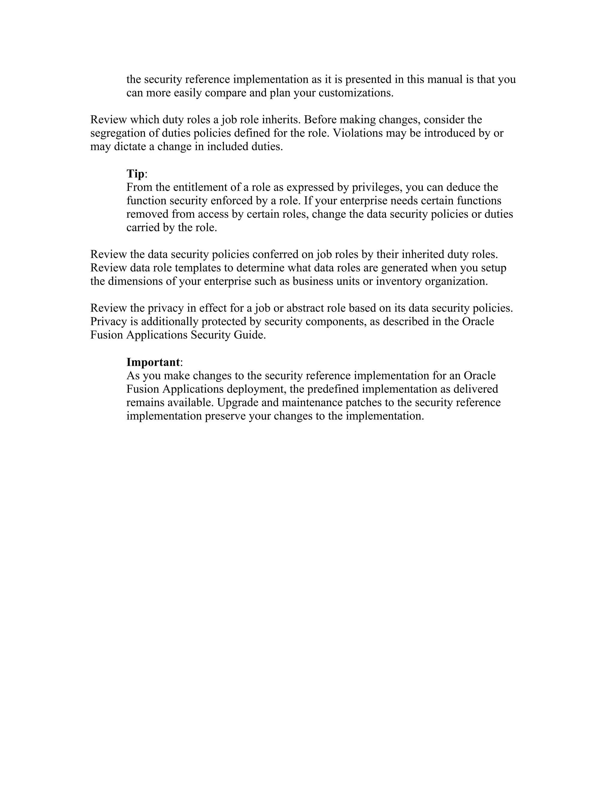 Fusion hcm roles information | PDF