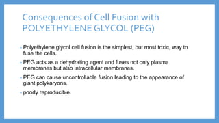 Fusion of cells by peg and inactivated virus | PPTX