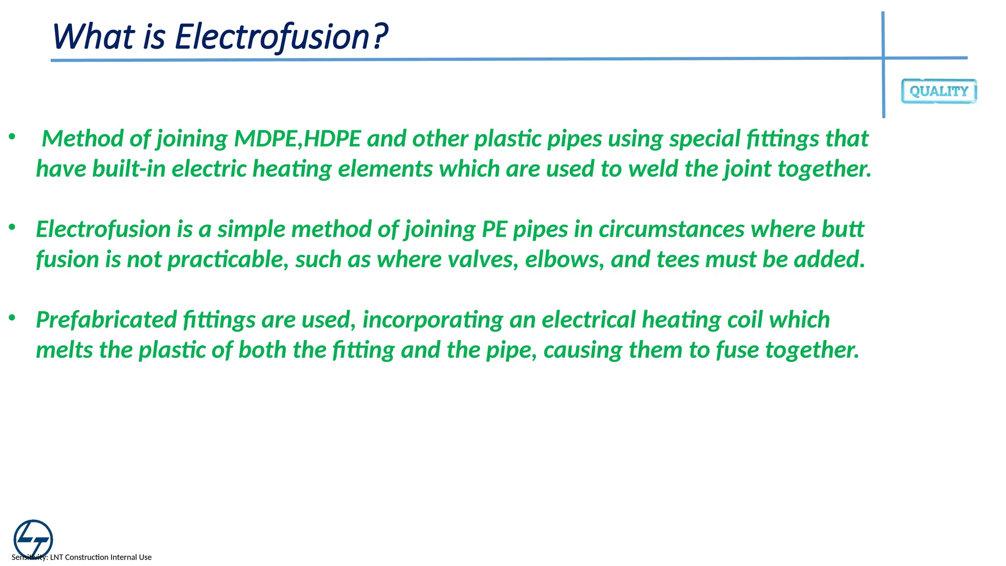 Fusion of PE Materials using elctrofusion and butt fusion processes ...