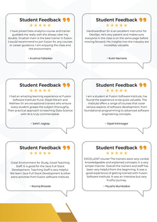 Fusion Software classes review with formation | PDF