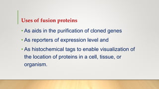 FUSION PROTEINS IN DIAGNOSTIC AND THERAPEUTICS.pptx