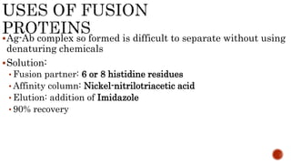 Fusion proteins & inclusion bodies, M. Sc. Zoology, University of ...