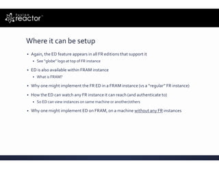 Setting up and Using the FusionReactor Enterprise Dashboard Webinar Slides | PPT