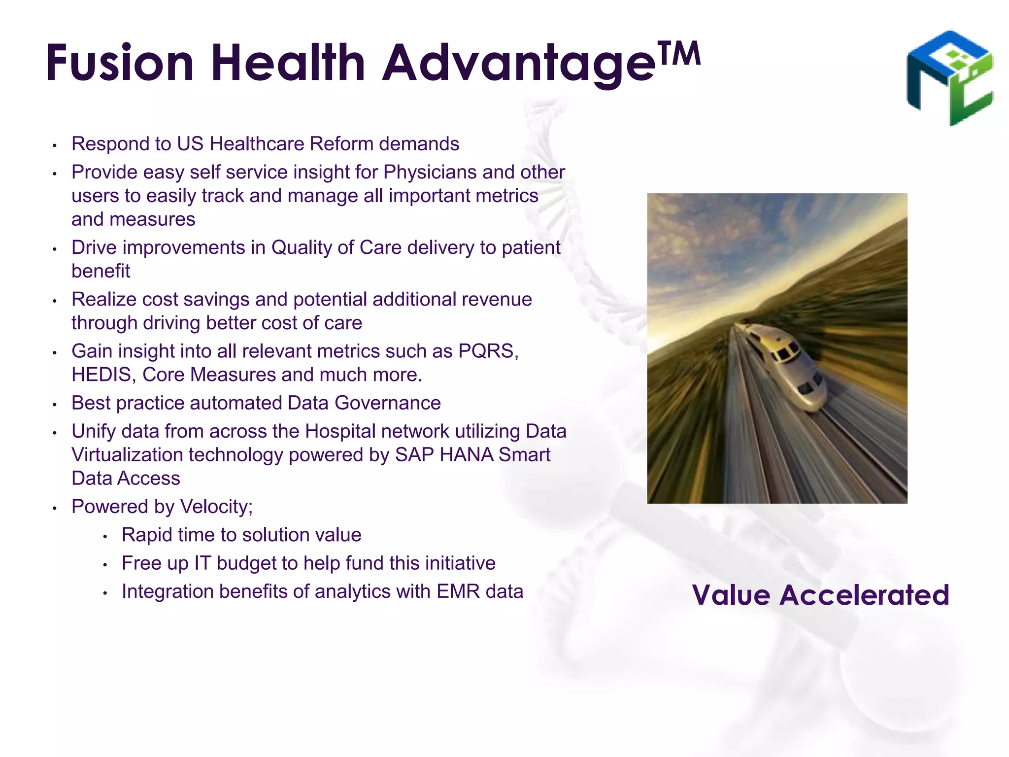 Fusion sap velocity healthcare solution final | PPTX