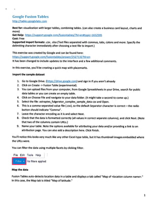 Google Fusion Tables | PDF | Computer Software and Applications | Computing