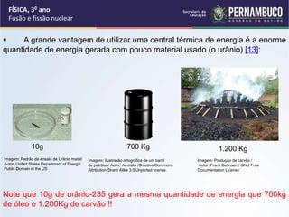 Fusão e fissão nuclear | PPTX