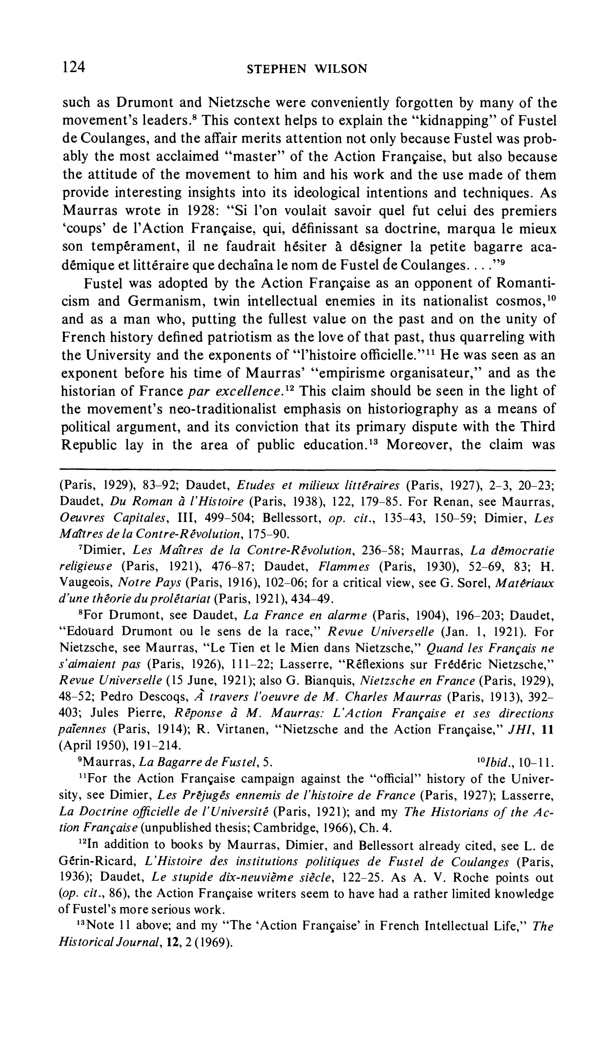 Fustel de coulanges and the action francaise | PDF