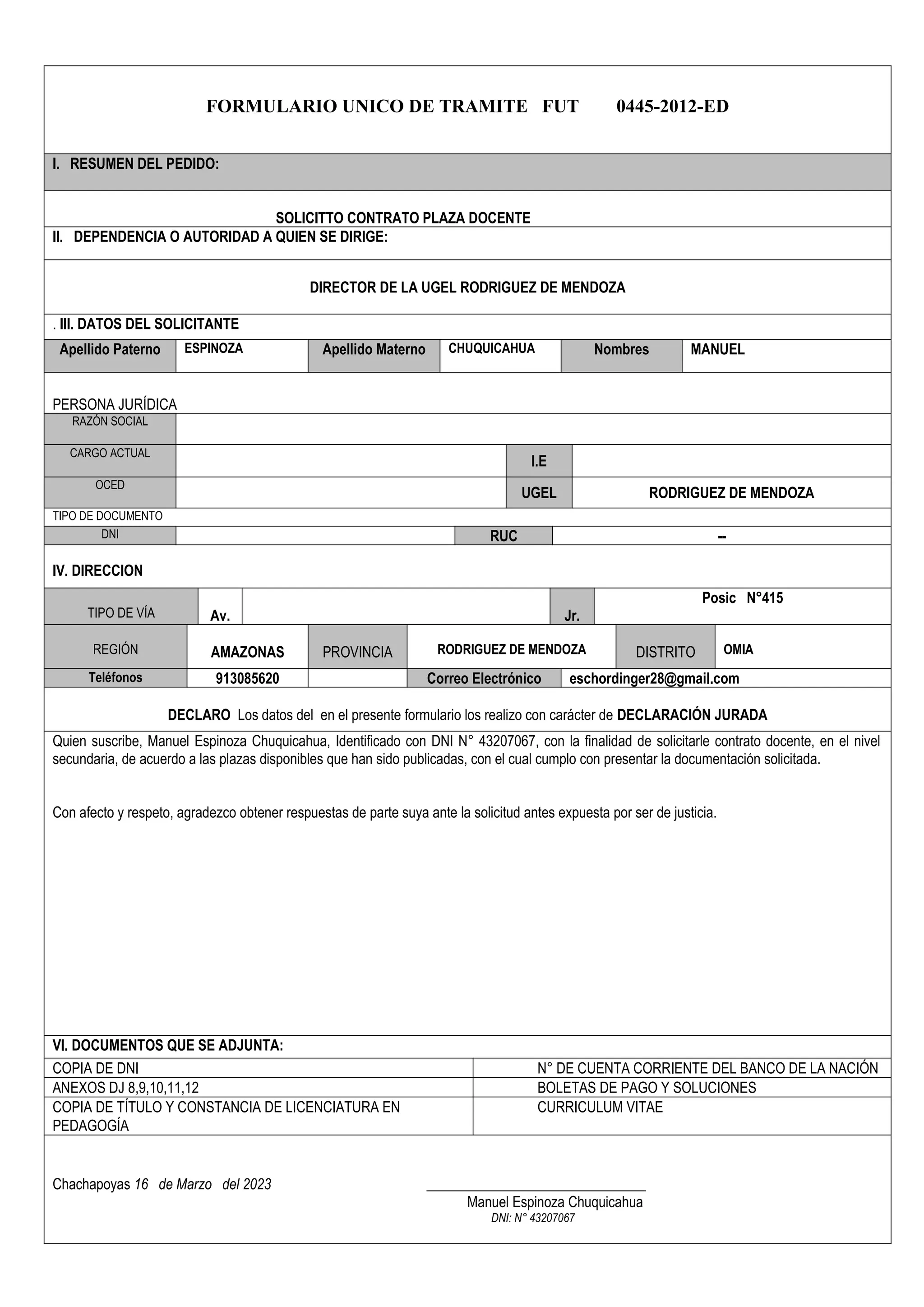 FUT documentos de tramites en ugeles.doc