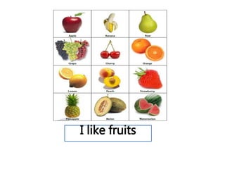 Frutas y vegetales | PPTX