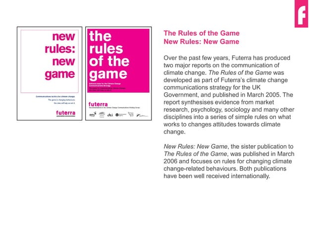 Futerra Sustainability Communications | PPT