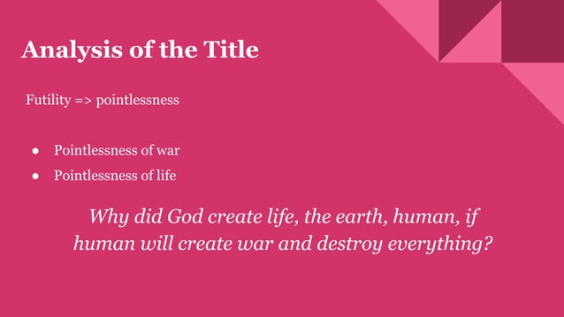 Futility by wilfred owen | PDF | Poetry | Books and Literature