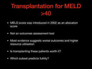 Futility in liver transplantation | PDF | Lung and Respiratory Health ...