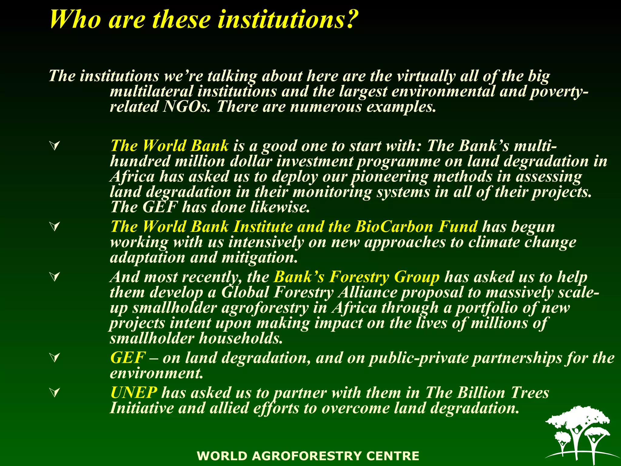 Futre of agroforestry science - dg seminar | PPT | Agriculture | Industries