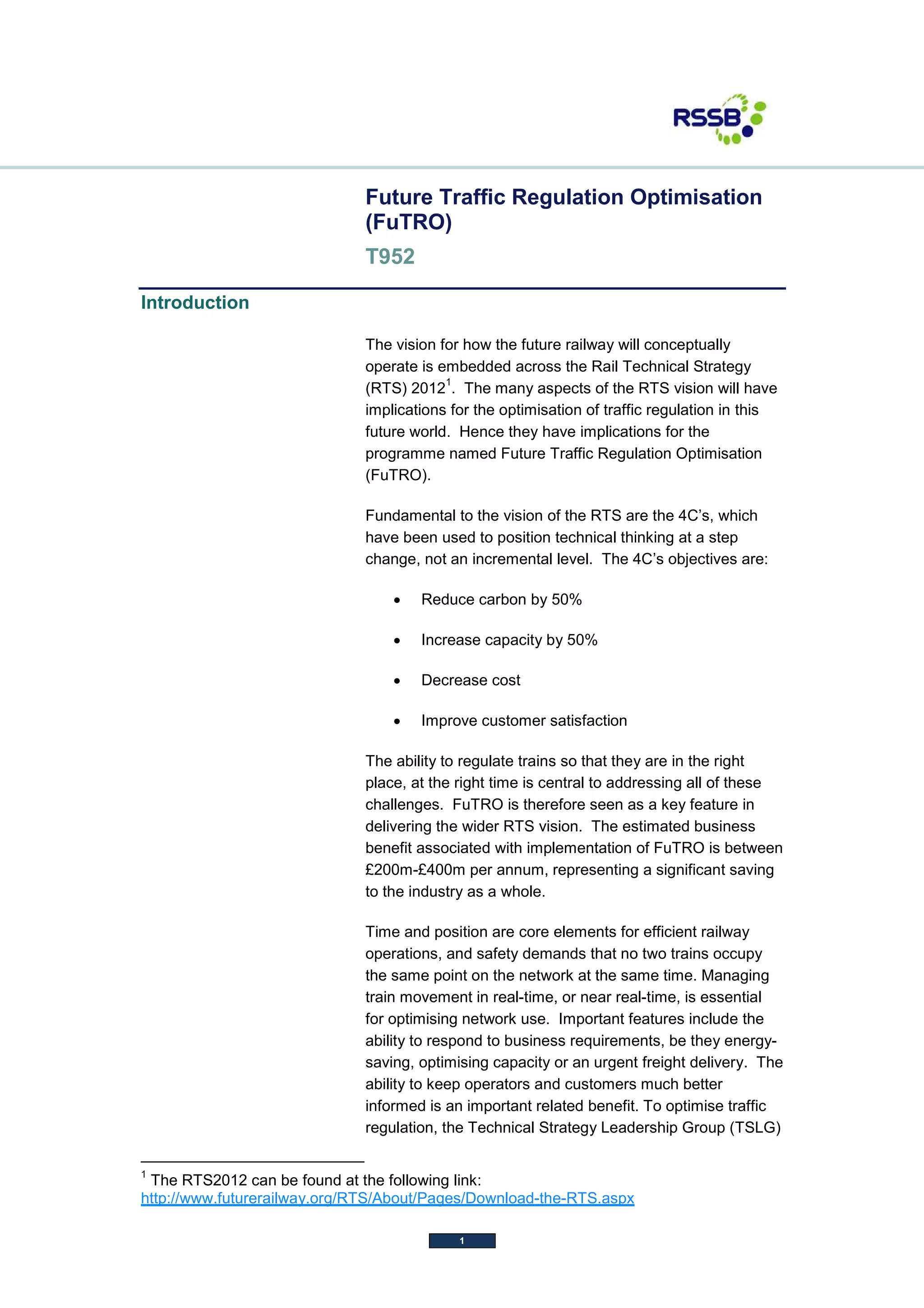 FuTRO briefing document | PDF