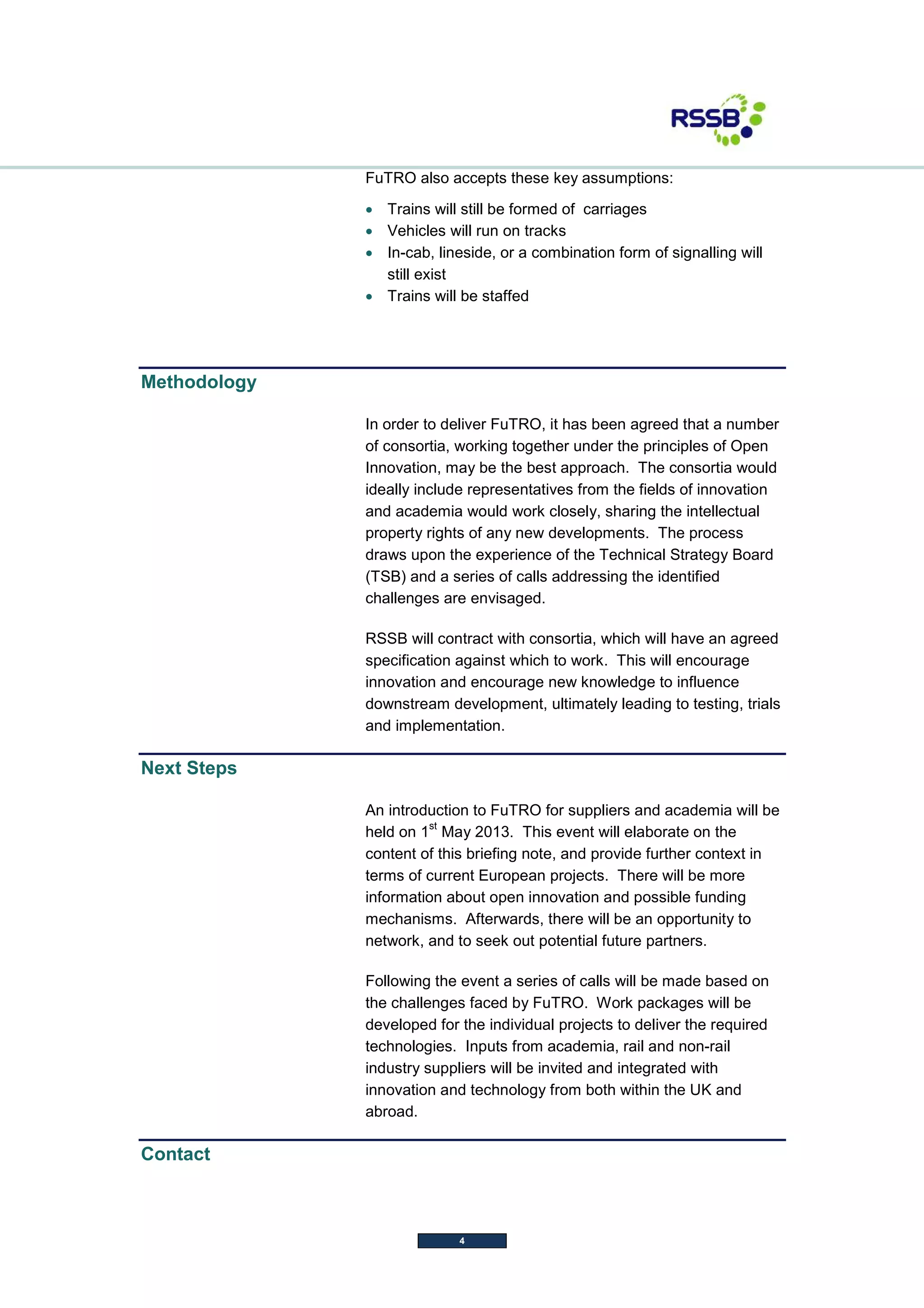 FuTRO briefing document | PDF