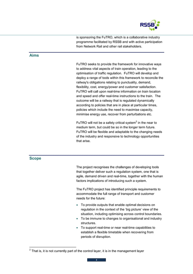 FuTRO briefing document | PDF