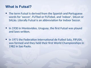 Futsal Laws of The Game - Updated, Revised | PPT