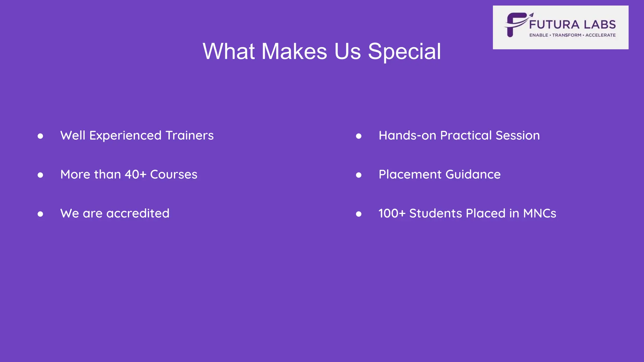 Futura Labs - Best Software Training Institute | PDF