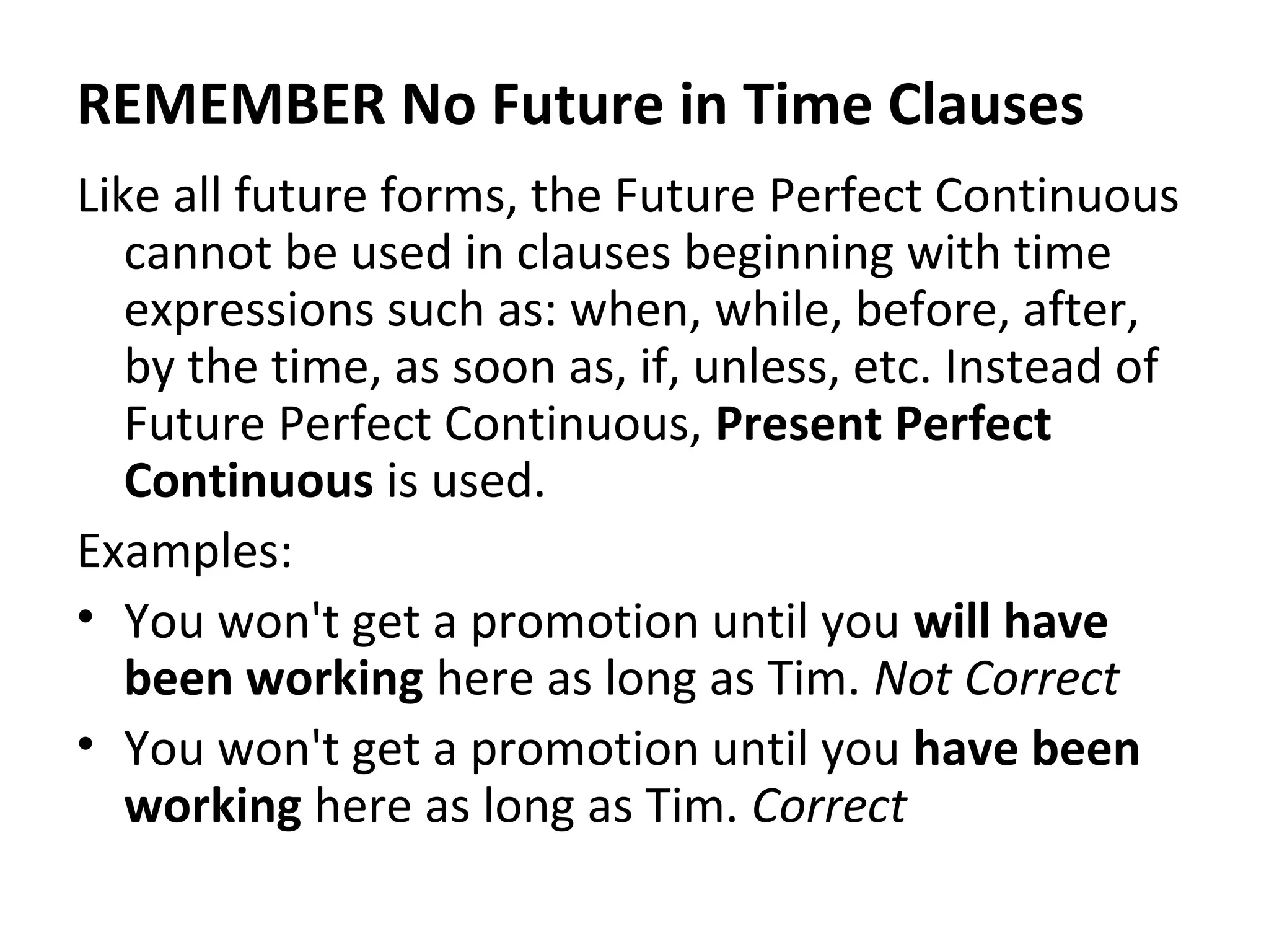 Future perfect continuous tense | PPT