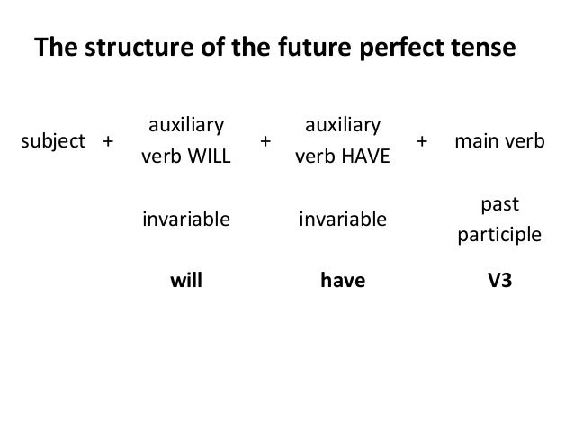 Future perfect tense