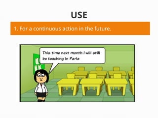 Learn future continuous tense by using these slides | PPTX