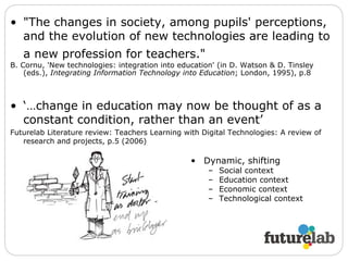 Future learners, future learning spaces | PPT | Education