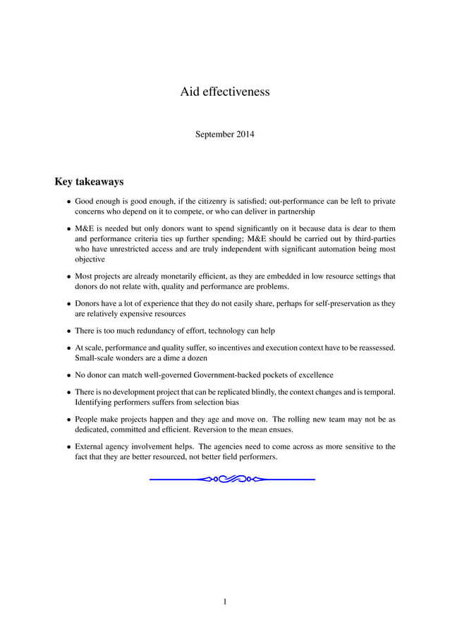 Future of development aid | PDF | Government Support and Welfare ...