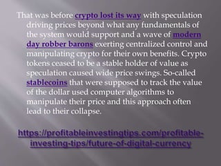 Future of Digital Currency | PPT