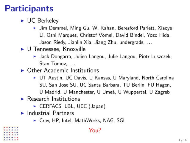 Future Of Lapack And Scalapack Ppt