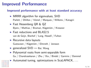 Future of LAPACK and ScaLAPACK | PPT