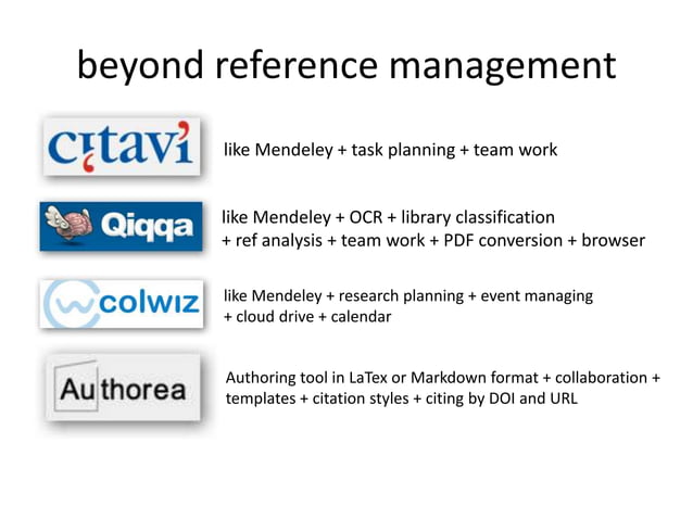 The future of reference management systems | PPT