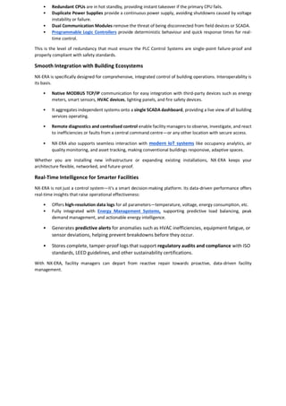 Future-Proof Building Operations with NX-ERA Premium PLC Redundant ...