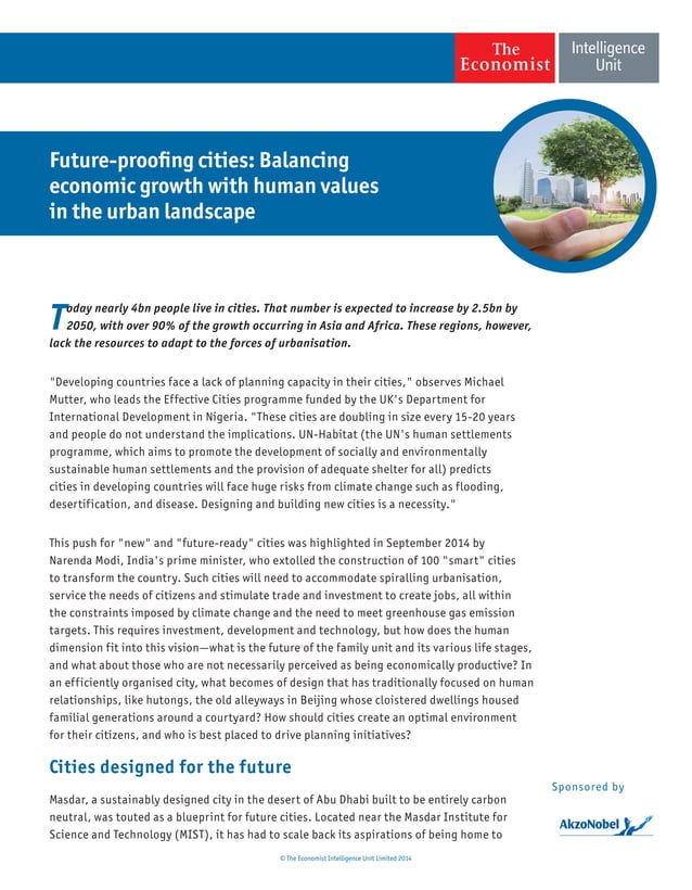 Future proofing cities | PDF