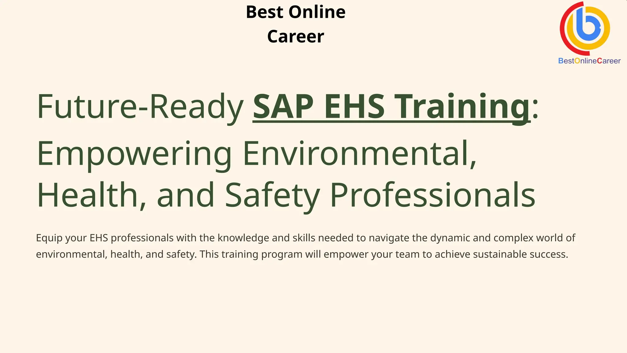 Future-SAP-EHS-Training-EHS-Professional | PPT