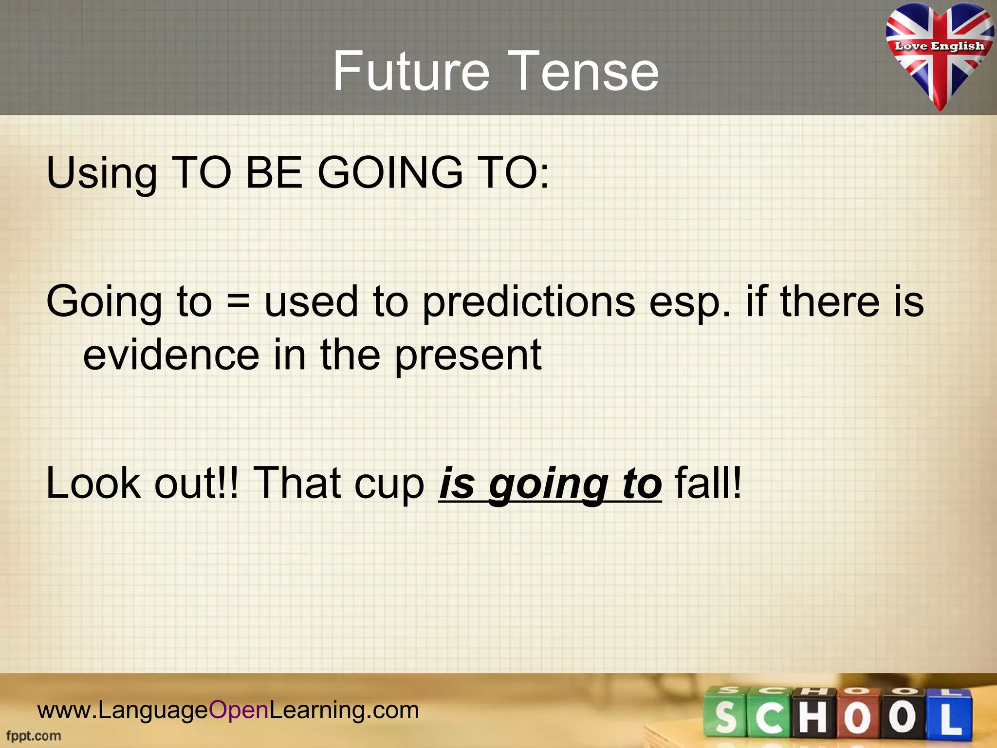 English Grammar - Future Tense | PPT