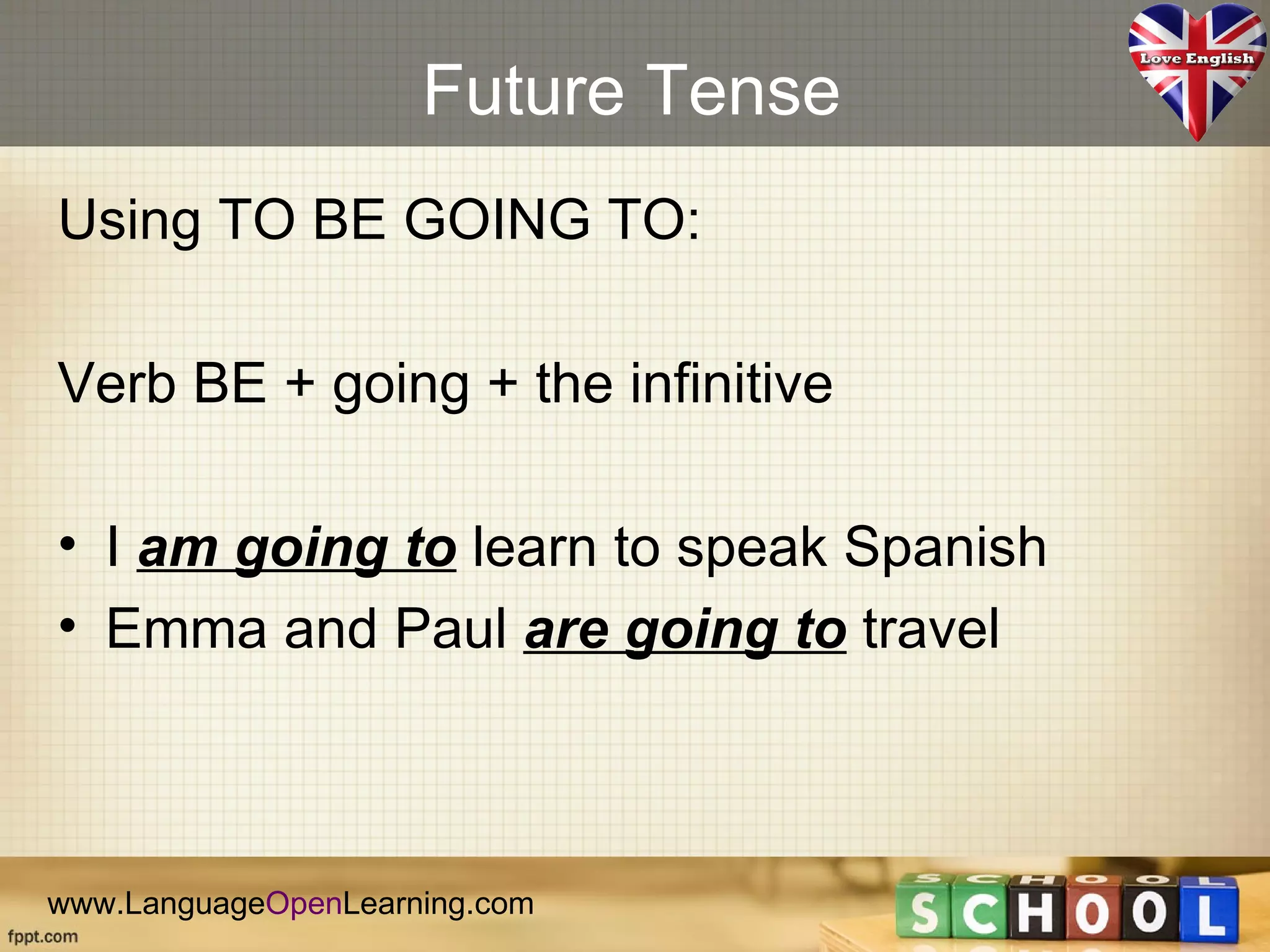 English Grammar - Future Tense | PPT