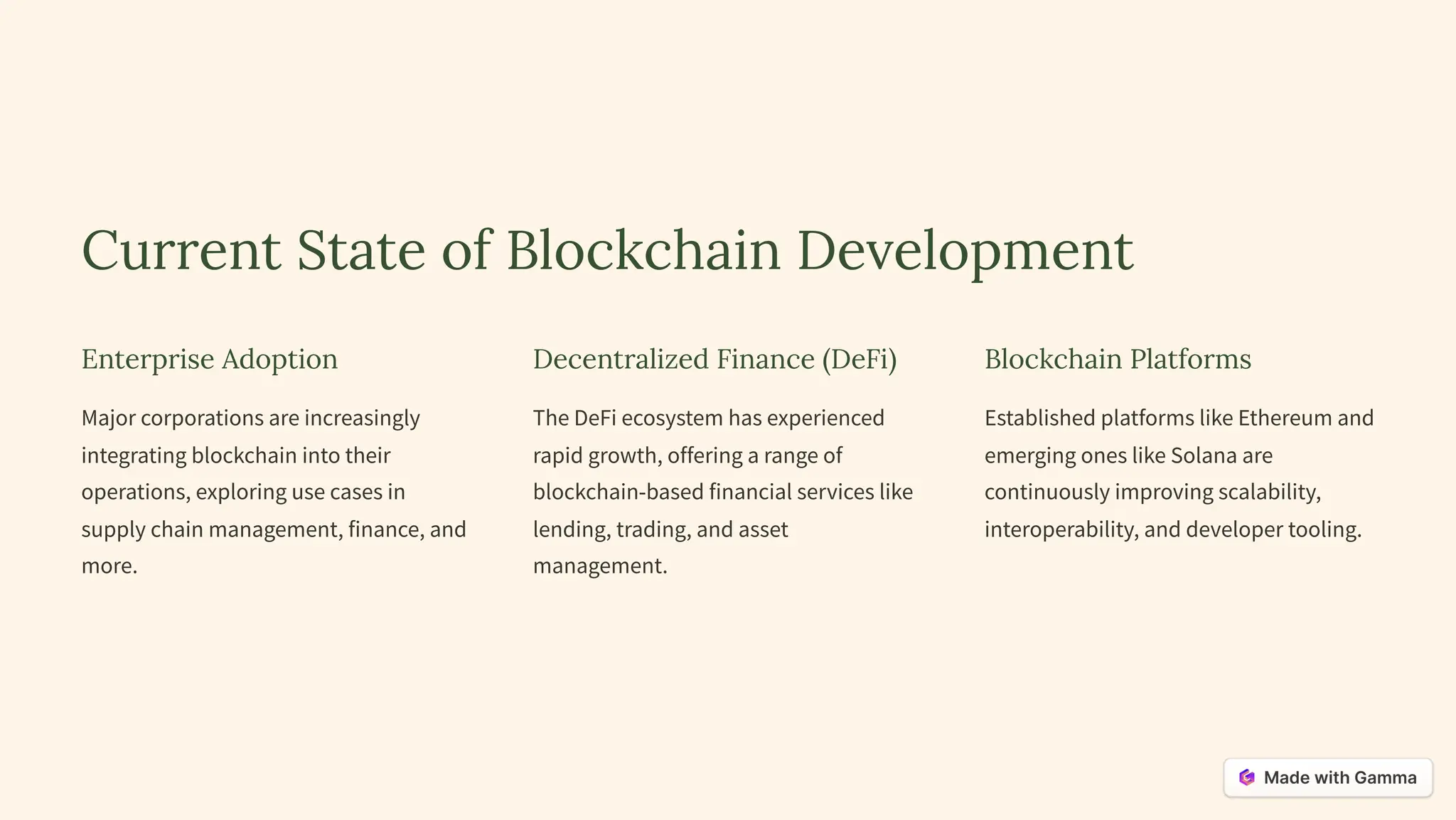 Future Trends in Blockchain Development. | PDF