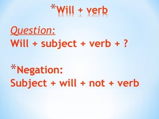 Will and Going to | PPT