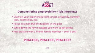 Building & Demonstrating Your Employability | PPTX | Resume Writing and ...