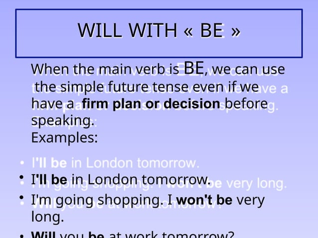 simple future tense for beginner student | PPTX