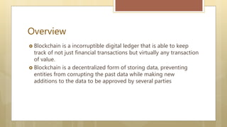 Future blockchain technology_Blake Guier | PPT