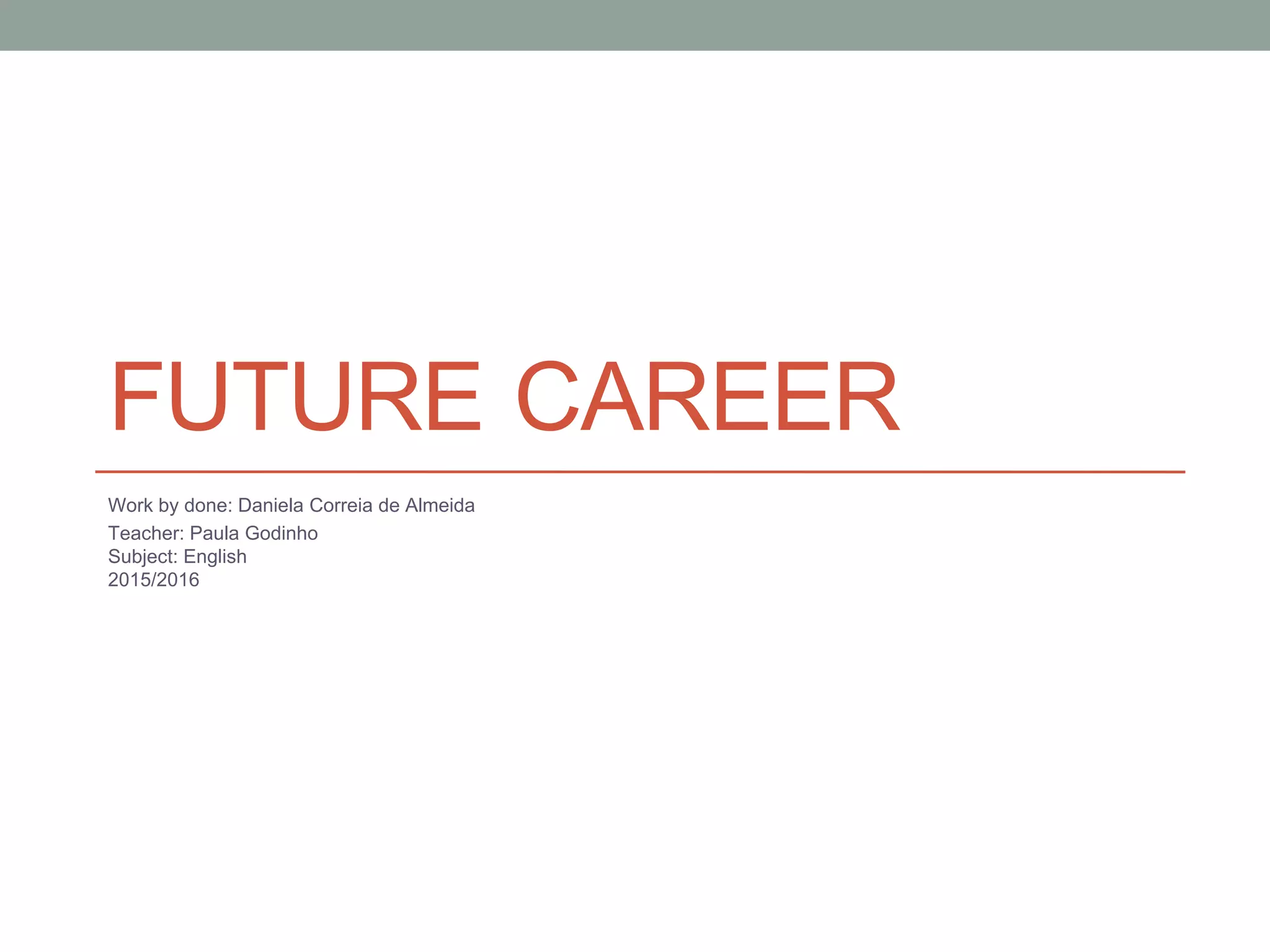 Future Career | PPT