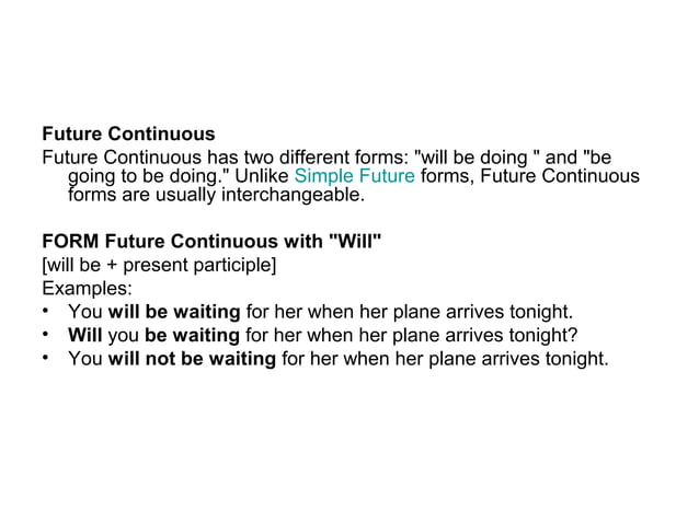 Future continuous | PPT