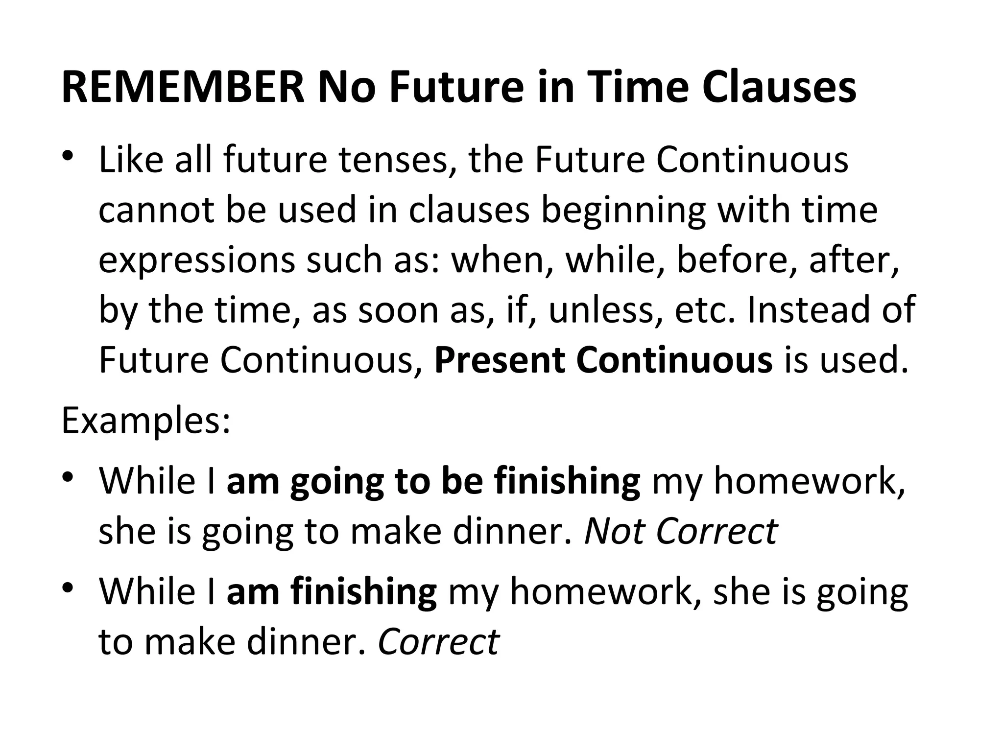 Future continuous tense | PPT