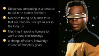 Machine Learning on the web - moving from Terminator to Star Trek | PPT
