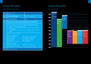 Future Decoded 2014 Show Guide | PDF