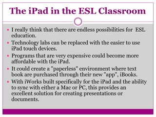 Future development in technology | PPTX | Tablets and E-readers ...