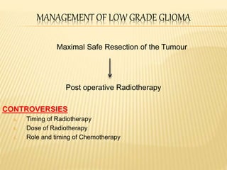 Future direction in the management of high risk LOW GRADE GLIOMA | PPTX