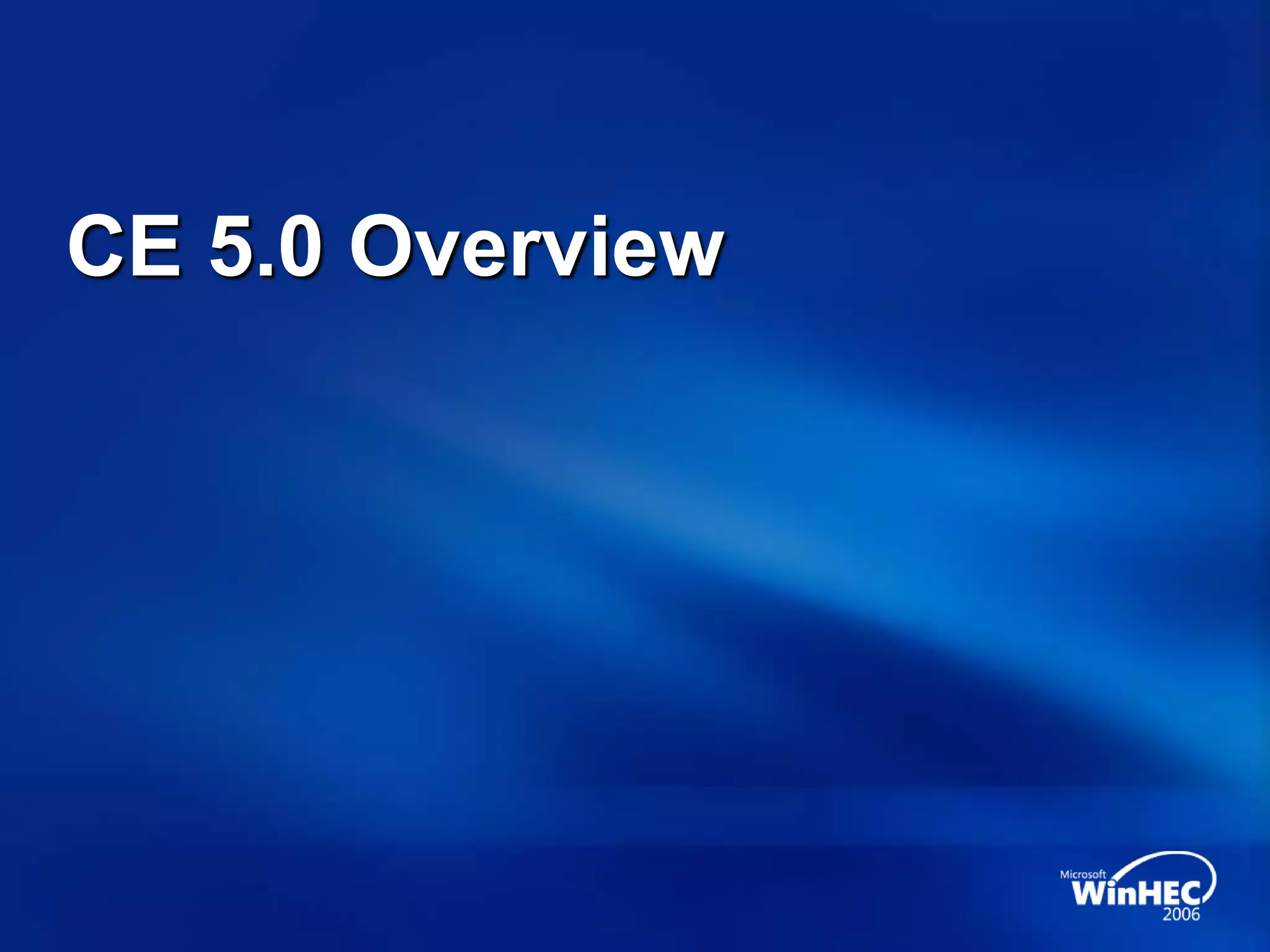 Future Direction of WIndows CE System Architecture.ppt